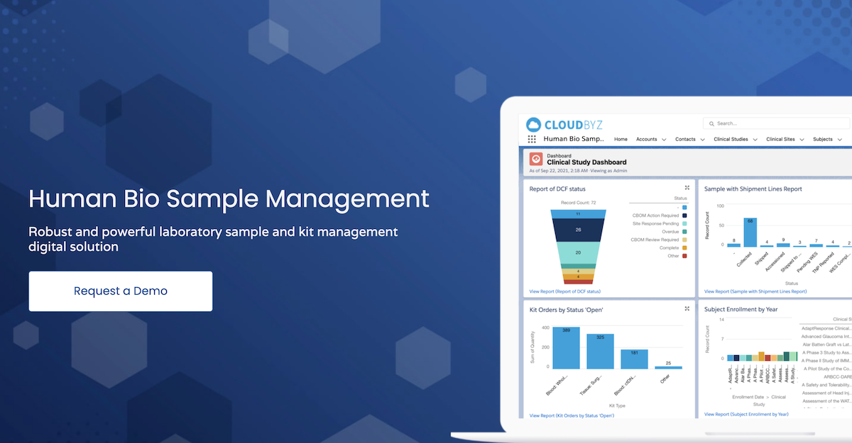 Human Bio Sample Management | Products | Cloudbyzz